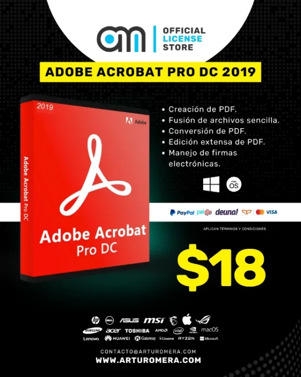 Adobe Acrobat Pro DC 2019 - Arturo Mera